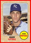 MARK LITTELL Custom Made Baseball Art Card Kansas City Royals MINT | eBay