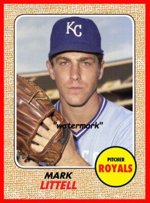 MARK LITTELL Custom Made Baseball Art Card Kansas City Royals MINT | eBay