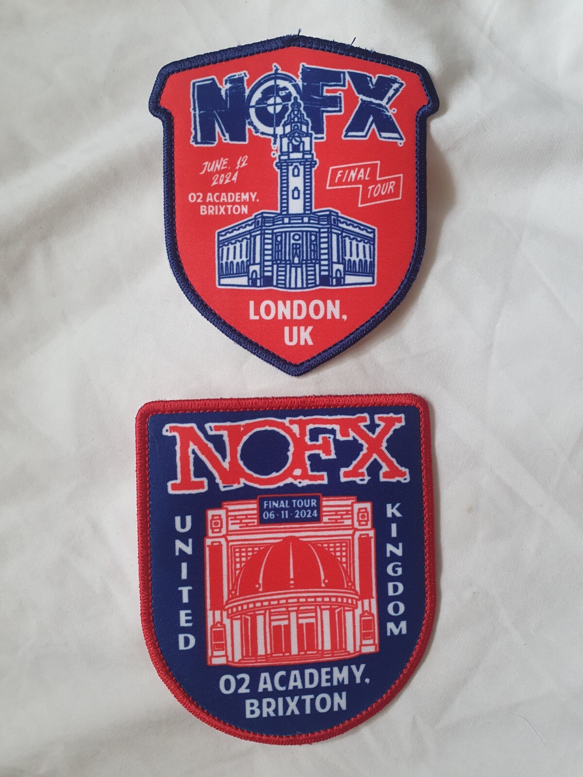NOFX Final Tour Patch Brixton 11th And 12th | Grelly UK