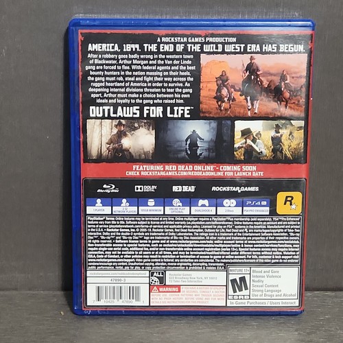 Red Dead Redemption II 2 PlayStation 4 PS4 CIB 2 Discs W/ Map | eBay