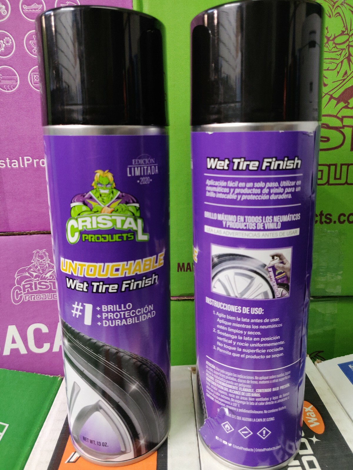 Cristal Products Untouchable Wet Tire Finish Spray 13oz | eBay