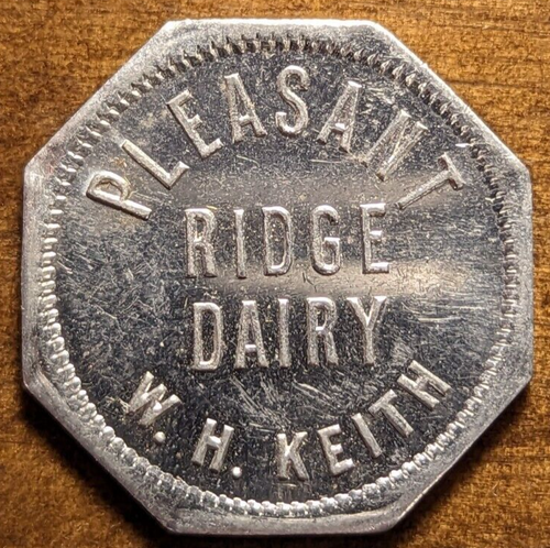 Knoxville, Tennessee TN Pleasant Ridge Dairy W. H. Keith Pint Milk ...