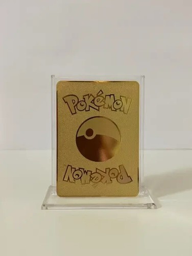 Pokemon Card Gold Metal Rare and Powerful Pokemon Card Gift for Kids ...