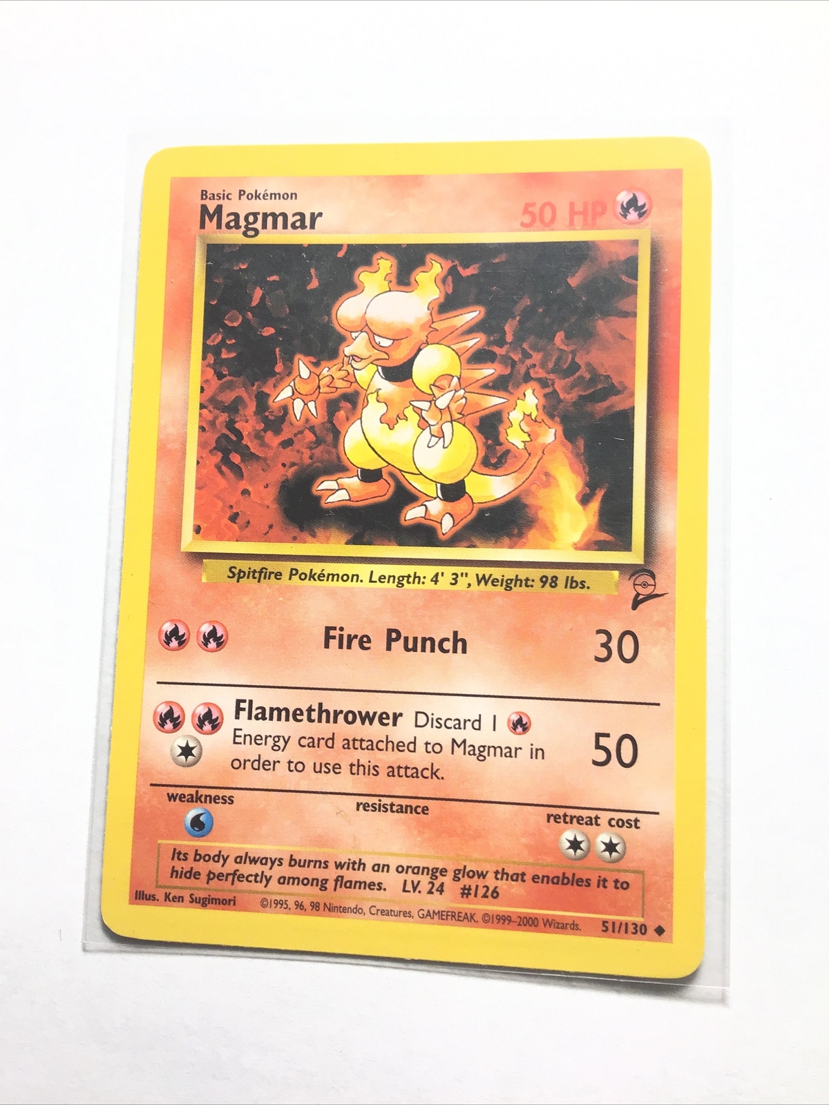 MAGMAR - 51/130 - Base Set 2 - Pokemon Card - NM | eBay