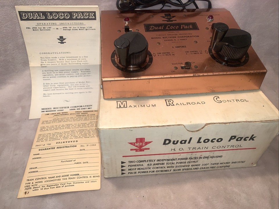 Tested MRC Dual Loco Pack Model 700 Power Supply Transformer Very Nice ...