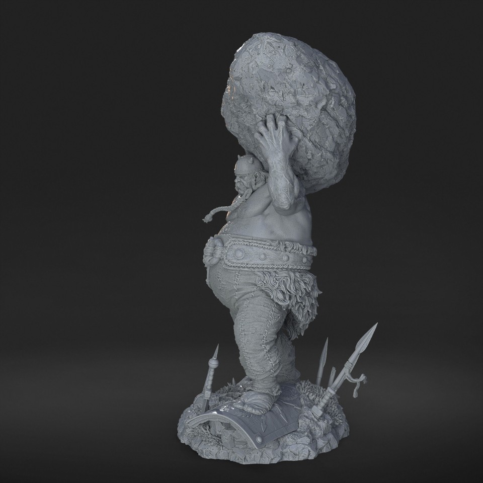 Obelix 3D Printed Figure, Asterix & Obelix Collectible Statue ...