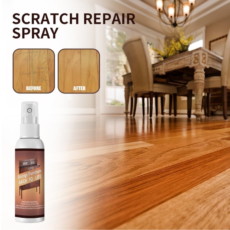 Floor Repair Liquid Fast Acting Wood Scratch Repair Spray Easy to Use ...