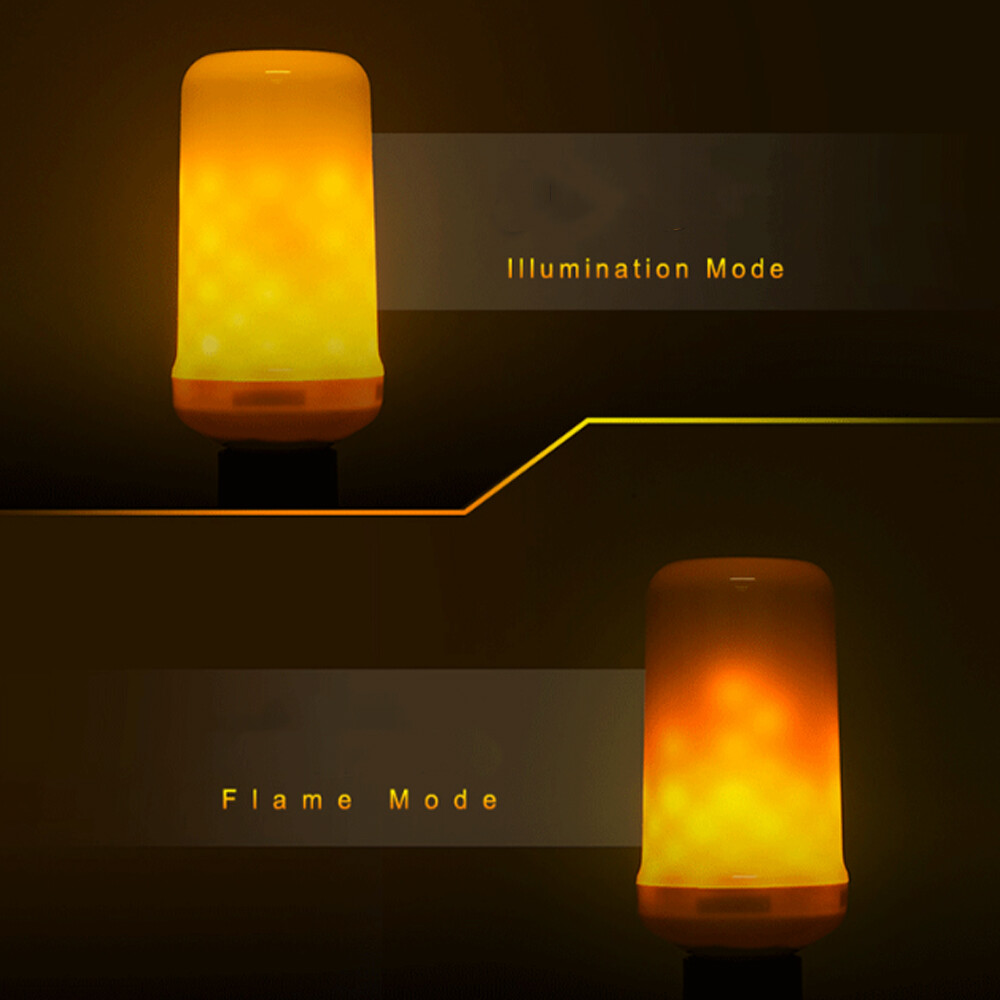 E27 LED Flame Bulb Decor Lamp 2W 3W 5W Filament Light Bulbs 110V 220V ...