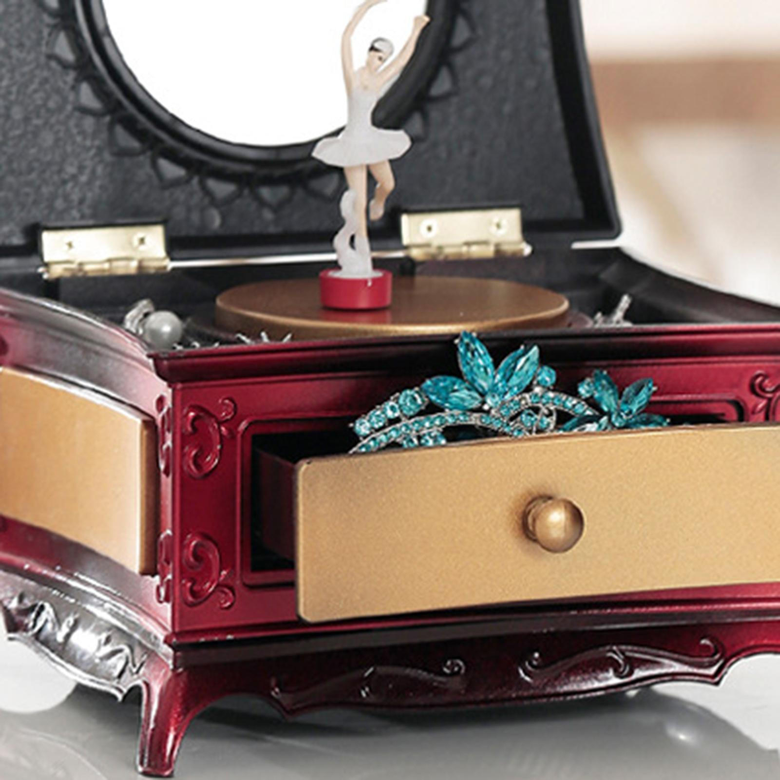 Ballerina Music Box Ballerina Jewelry Organizer Ballerina Wind-Up Music ...