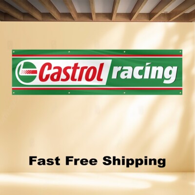 CASTROL RACING 2'X8' BANNER FLAG | eBay