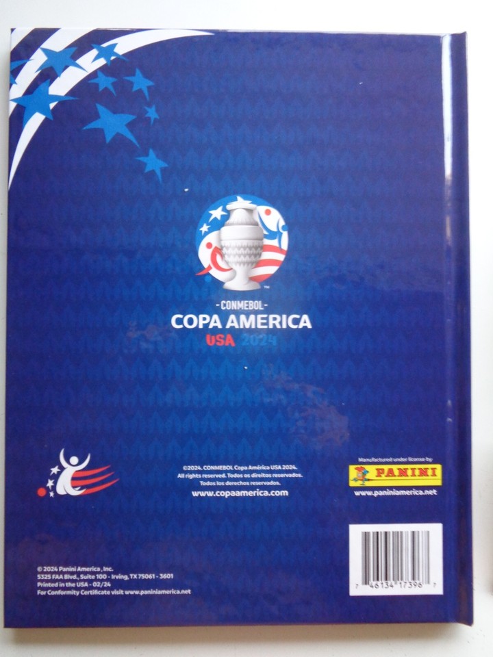 BLUE Parallel 2024 Panini Copa America USA Complete Set 430 Stickers ...