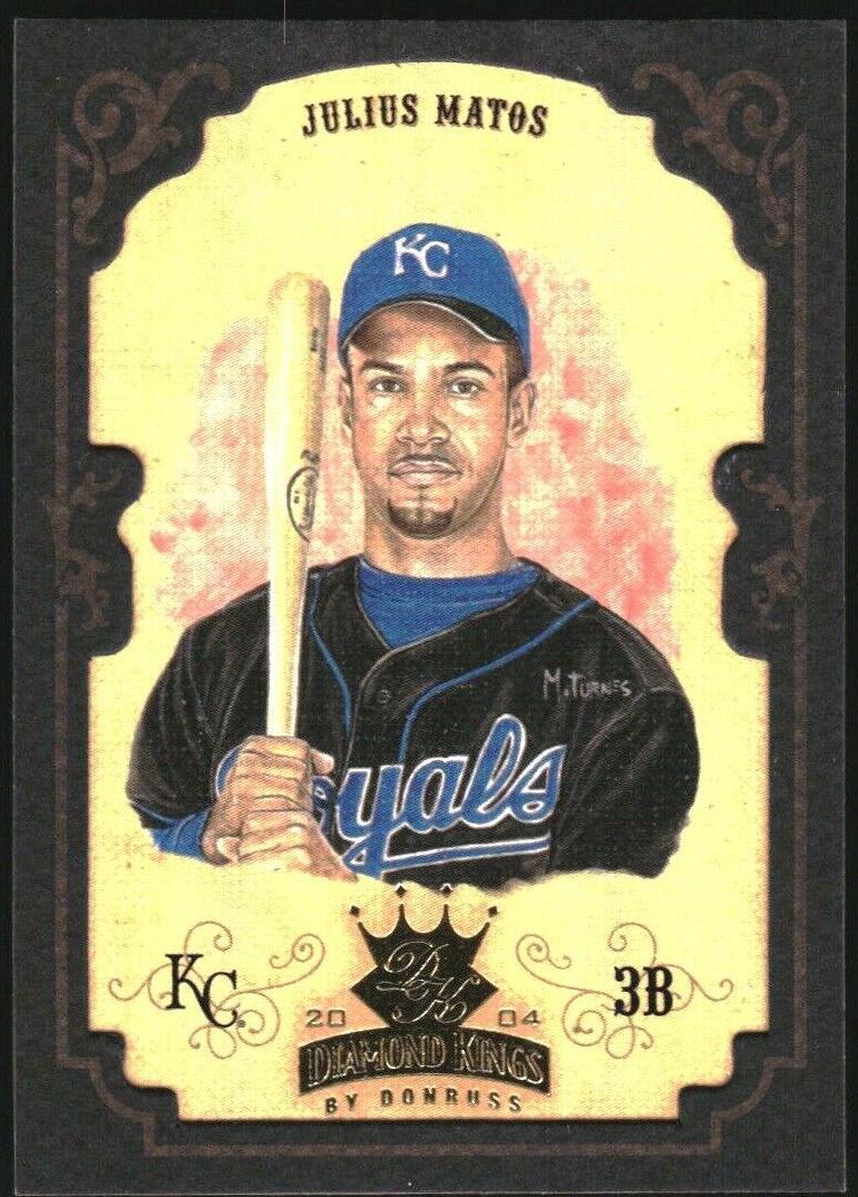 2004 Donruss Diamond Kings - Julius Matos #24 Gold Framed /25 for sale ...