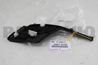 5386752150 Genuine Toyota SEAL, FRONT FENDER TO COWL SIDE, LH 53867 ...