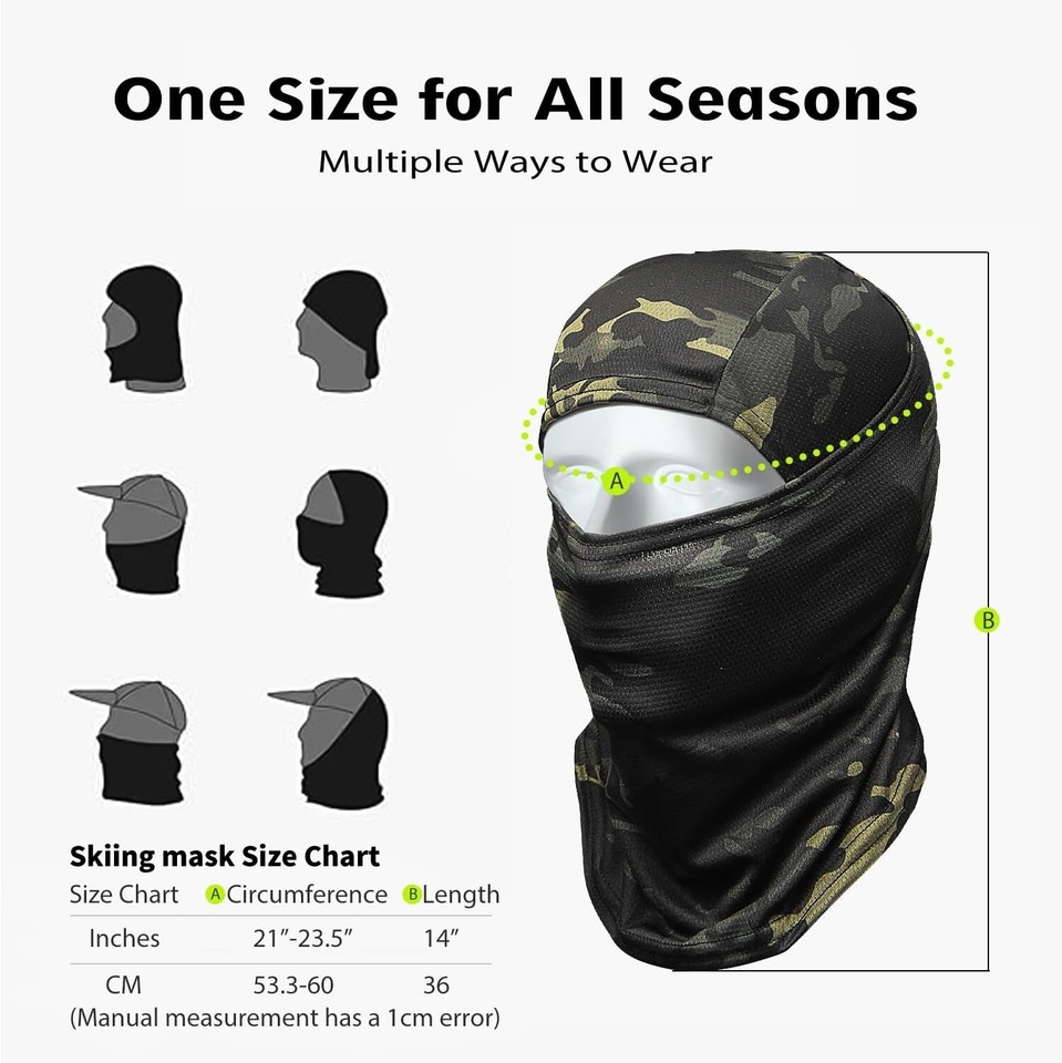 Outdoor Military Airsoft Shooting Face Protection Gear Tactical ...