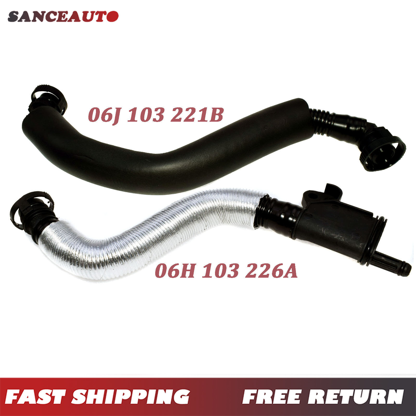06J103221B PCV Breather Vacuum Hose For VW Passat Tiguan Golf Eos AUDI ...