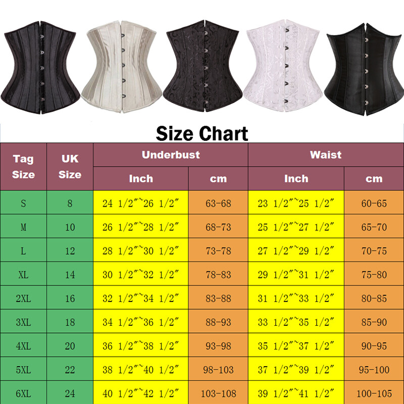 Women Burlesque Basque Waist Trainer Cinchers Basques Corsets Plus Size ...