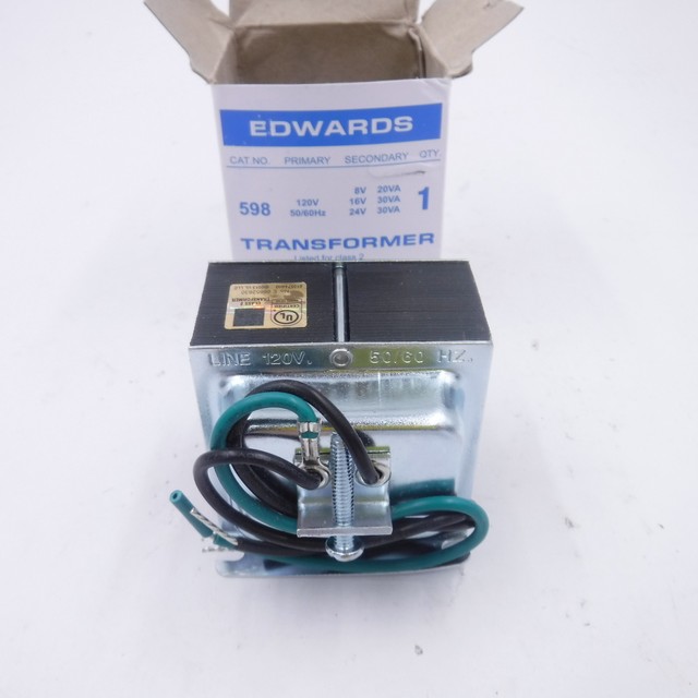 Edwards Signaling 598 Class 2 Transformer 20 30va 120v for sale online ...
