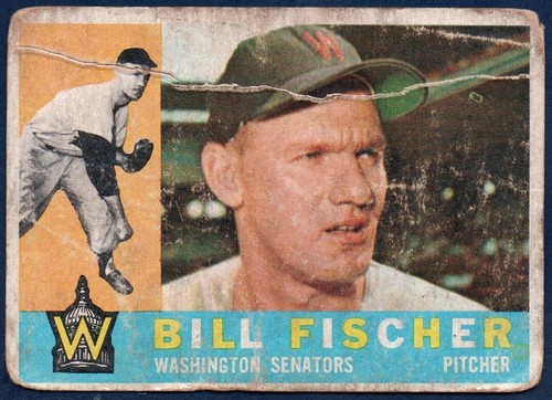 Venezuelan Topps 1960 Bill Fischer #76 Washington Senators Ptd In ...