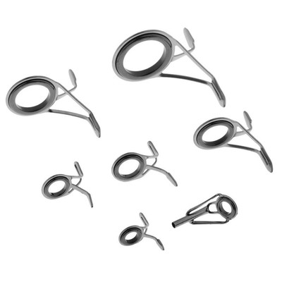 7Pcs Fishing Rod Guides Tip Top Rings Double Leg Casting Rod Guides ...