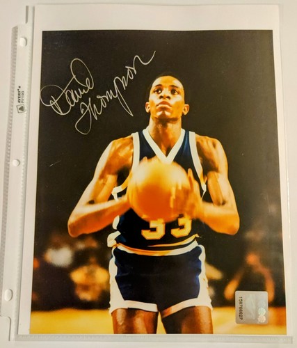 1995 DENVER NUGGETS DAVID THOMPSON AUTOGRAPHED SIGNED 8x10" PHOTO HOF ...