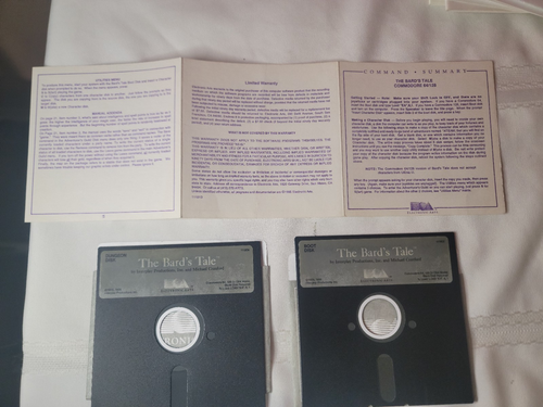 Commodore 64 Software - The Bard's Tale Vol 1 Both Disks and Summary ...