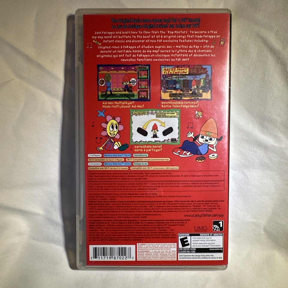 PaRappa the Rapper (Sony PSP, 2007) 711719870227| eBay