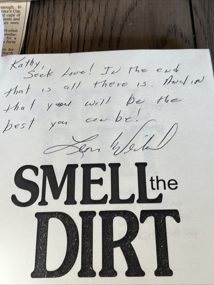 Smell The Dirt Book By Leon Weiland Signed | eBay