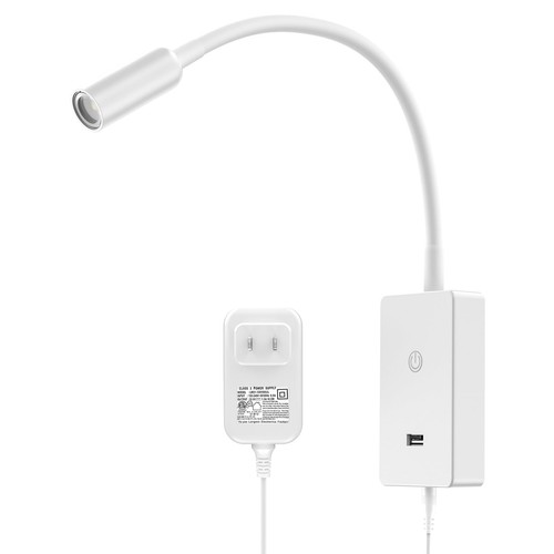 Wall Mounted Bedside Reading Light, Touch Dimmable Spot Lamp for ...