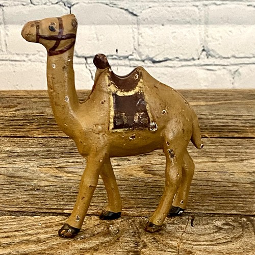 Antique Camel Cast Iron Coin Bank Hand painted | eBay