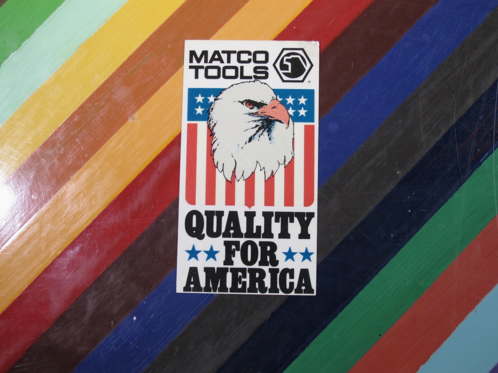 vtg 1980s 1990s Tool brand sticker - Matco Mac work Americana | eBay