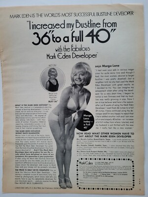 1970 Mark Eden breast bust developer increased bust line busty blond vintage ad | eBay