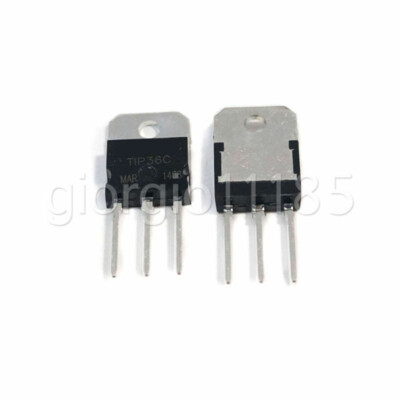 US Stock 5pcs TIP36C TIP36 TO-220 PNP 25A 100V Power Transistor | eBay