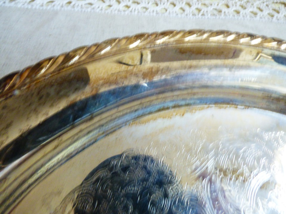 Oneida USA Silver Plated 10.25" Serving Tray round platter | eBay