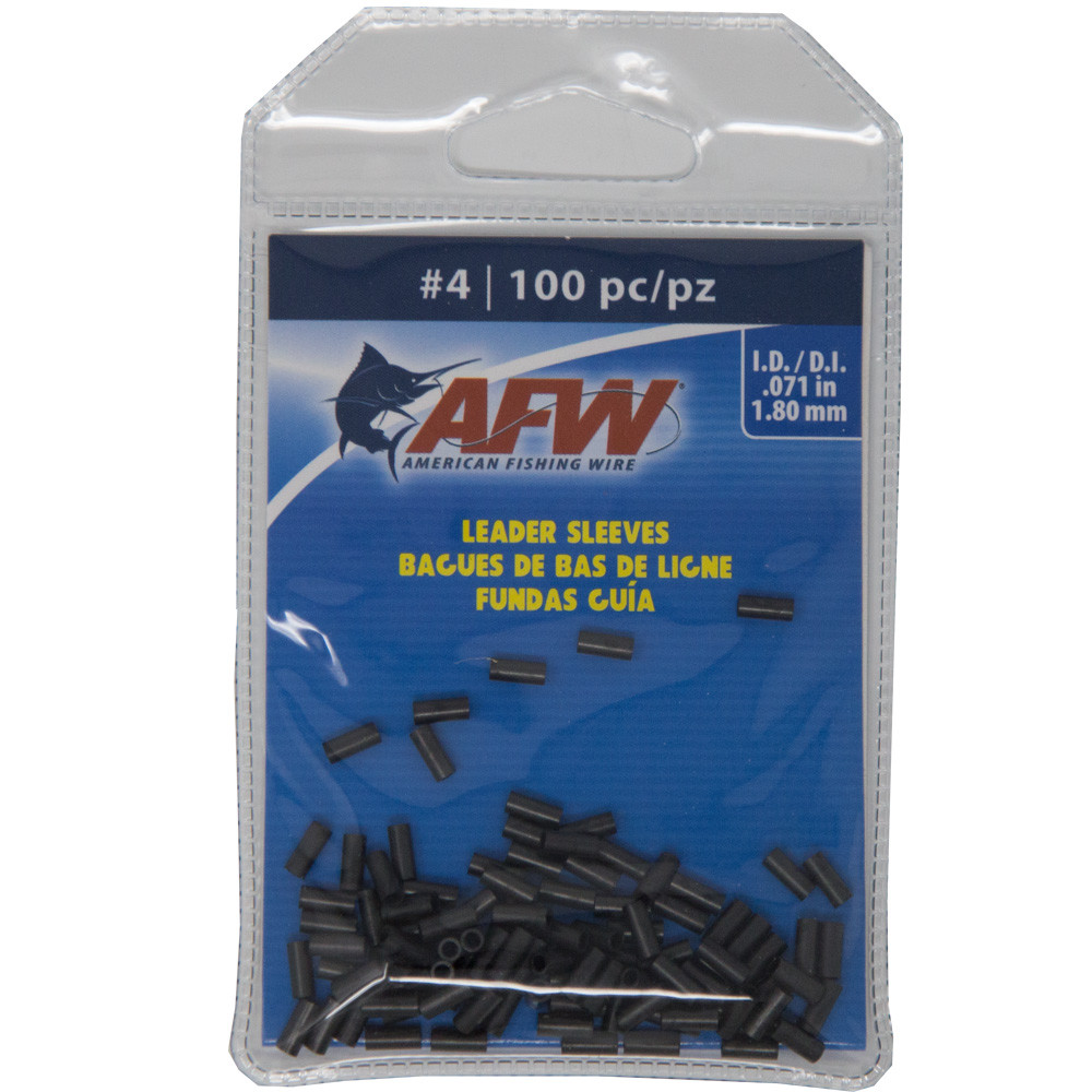 AFW Single Barrel Crimps Copper Crimp Sleeve Leader Making Sleeves Size ...