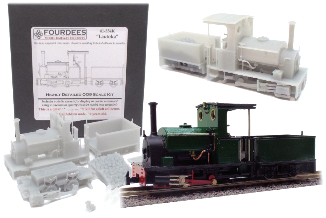 Fourdees Steam Locomotive 'Lautoka' 009 / OO9 Kit for Bachmann chassis ...