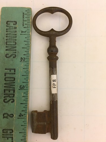 Large French Antique Metal Skeleton Key or Latch Key FP8 | eBay