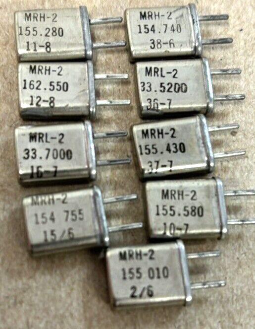 Electra BC-12 Bearcat Police Fire Scanner - ORIGINAL 9 CRYSTALS LOT ...