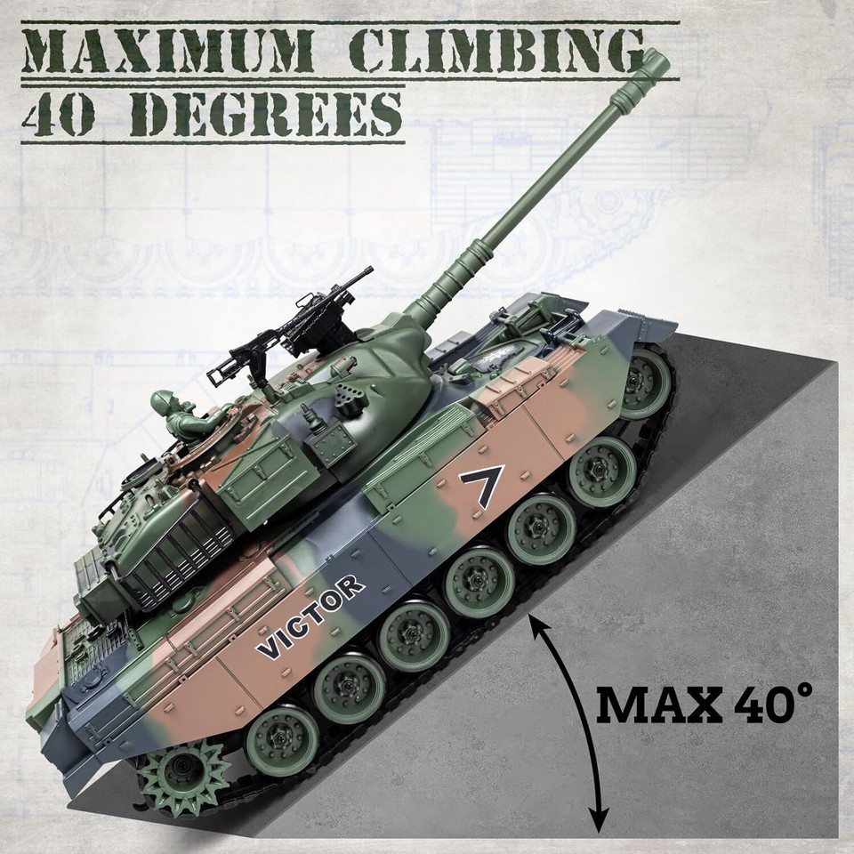 1:18 RC Tank US M60 Remote Control Tank Model Toys Military Tank That ...