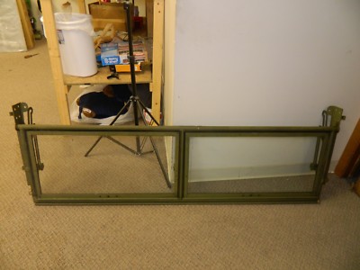 RARE NOS 1950's Army Military Windshield Window PPG Glass Ainsworth MFG ...