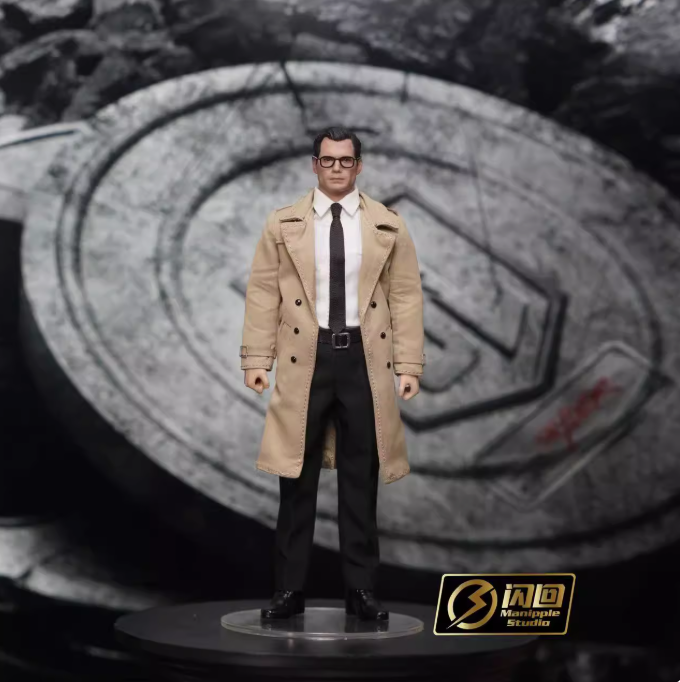 1:12 Head Sculpt Clark Kent journalist Carved Fit 6" Male shf Acton ...