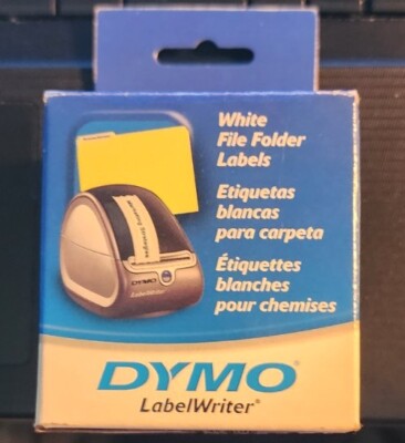 NEW Dymo LabelWriter File Folder Labels - # 30327 - White - 130/Roll (2 ...