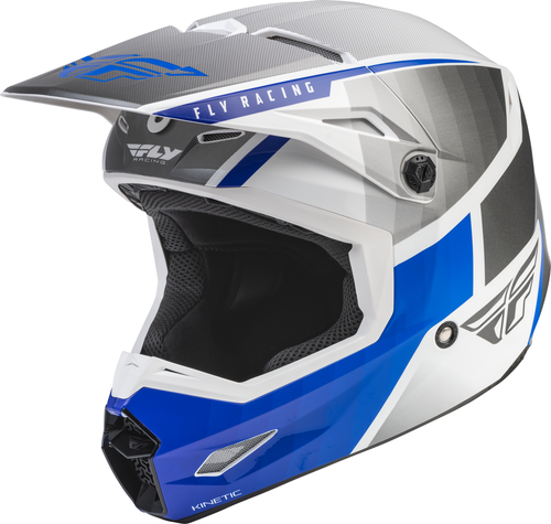 NEW FLY RACING KINETIC DRIFT HELMET BLUE/CHARCOAL/WHITE LG- MOTORCYCLE ...
