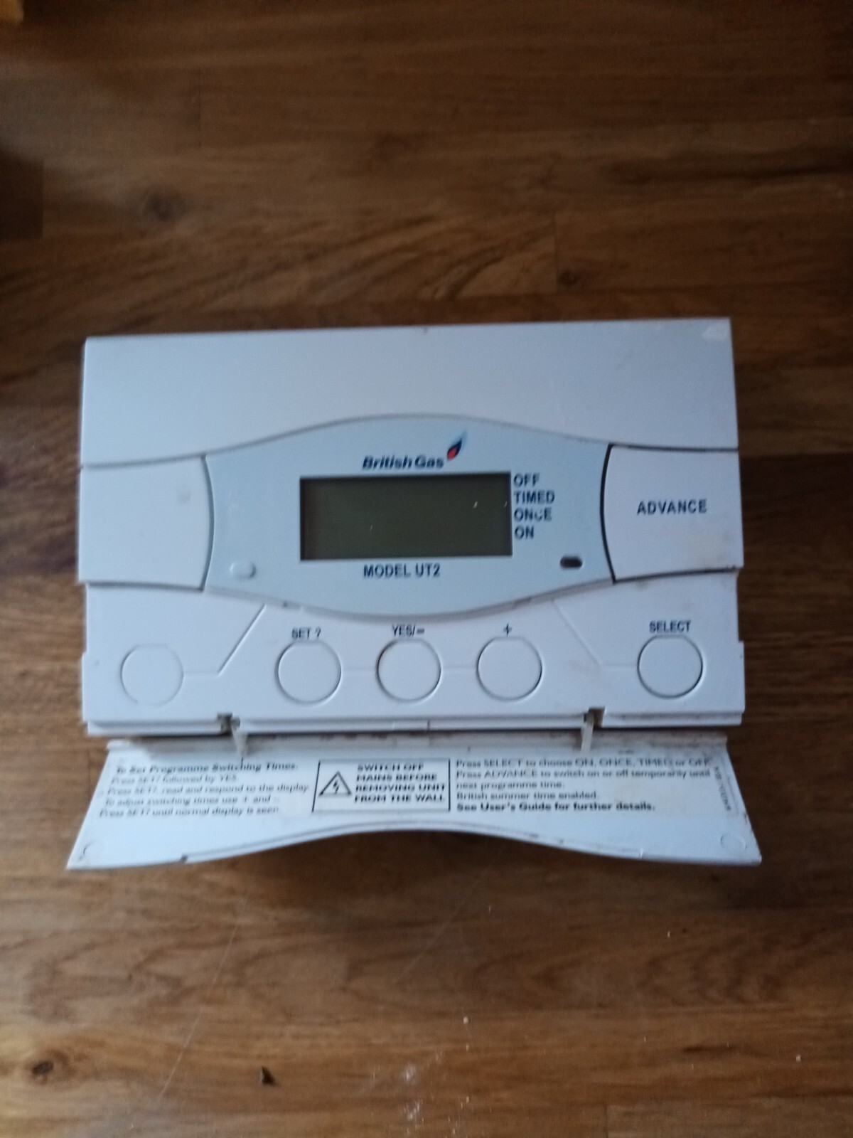British Gas UT2 LP711 24 hour 7 Day Electronic time switch Drayton used ...
