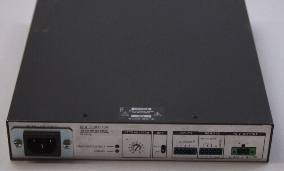 Extron XPA 2001-70V Professional Audio Power Amplifier w/ Power Cord | eBay
