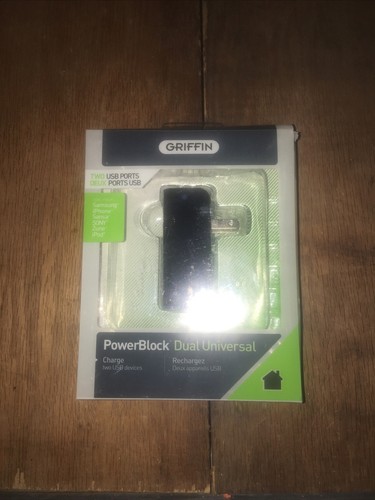 Griffin PowerBlock Wall Dual Universal USB Wall Charger | eBay