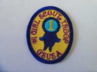 Girl Scout Vintage Patch - #1 Girl Scout Troop GSUSA | eBay