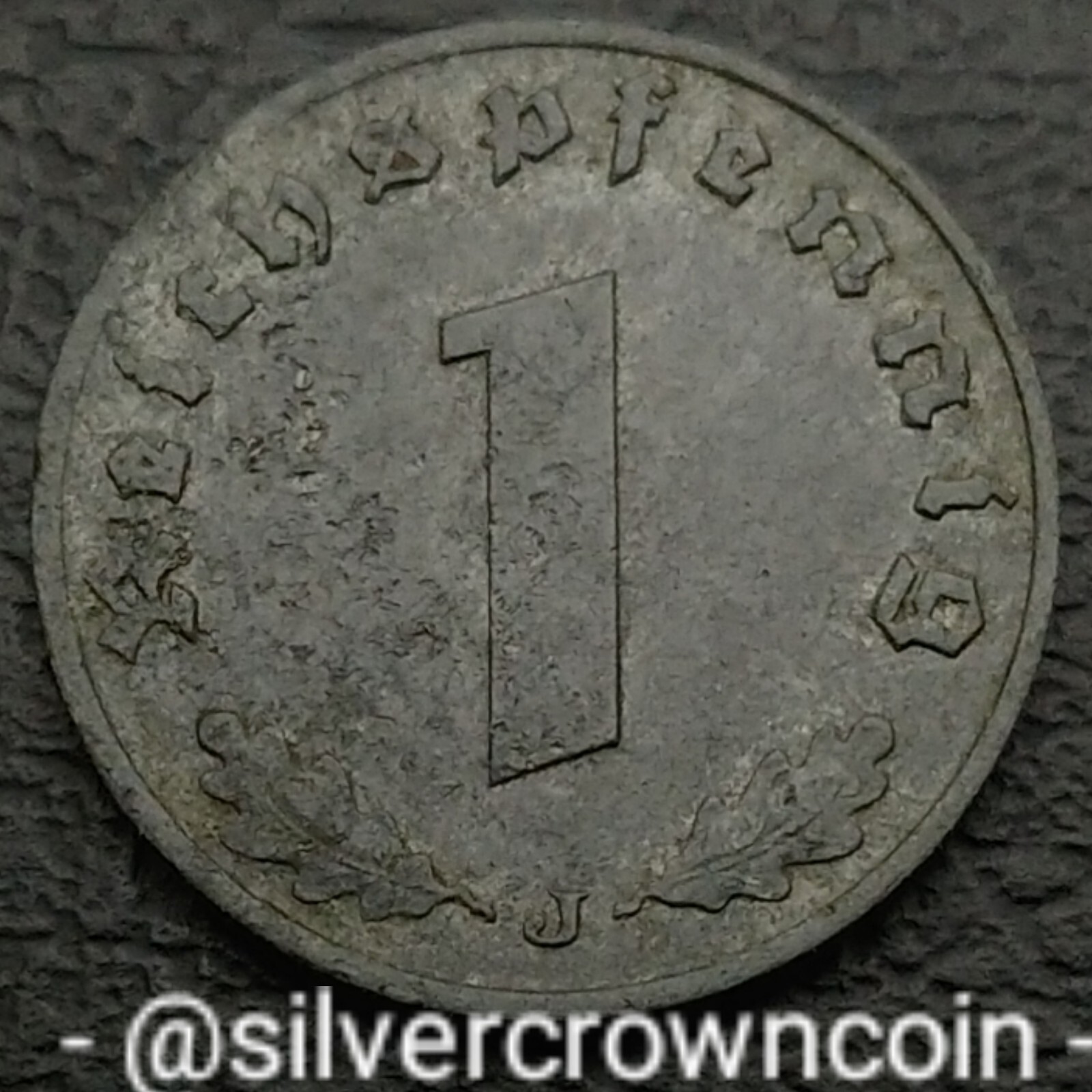 Germany 3d Reich 1 Reichspfennig 1941 J. KM#97. One Cent coin. Hamburg ...