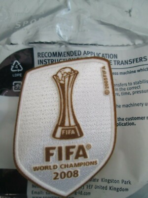 Official Club World Cup 2008 Football Shirt Badge Patch player Size ...