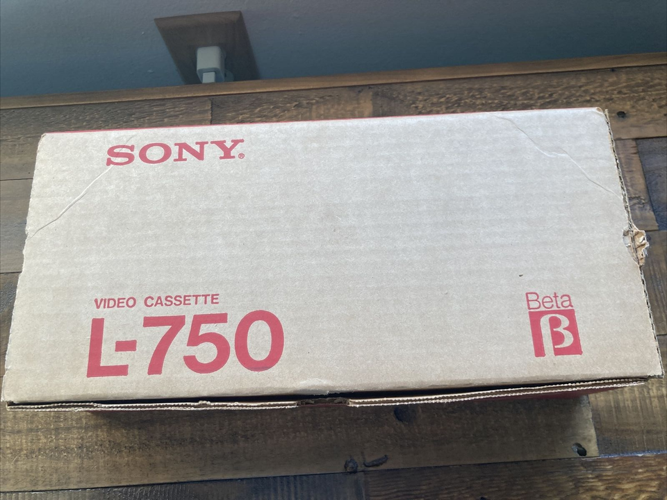 Sony L-750 Dynamicron Video Cassette Beta Tape Sealed Box Of 12 NEW ...