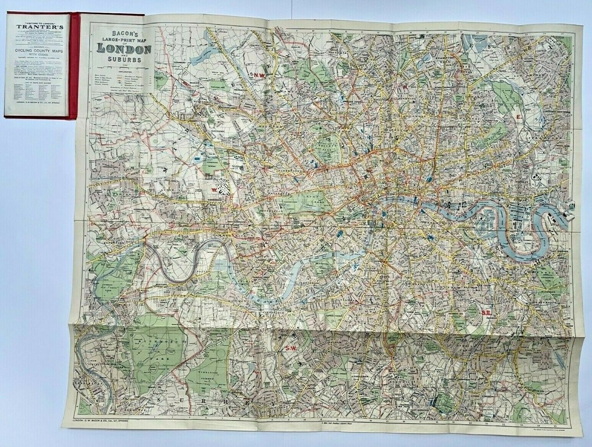 Map Of London 1910